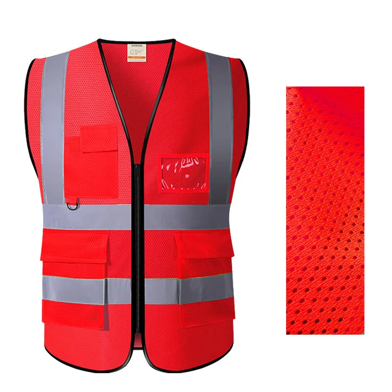 Red Mesh Safety Vest