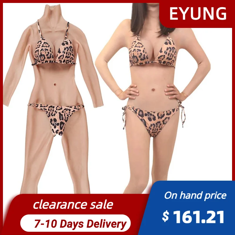 Eyung Silicone Full Bodysuit With Vaginal Tube And Catheter For