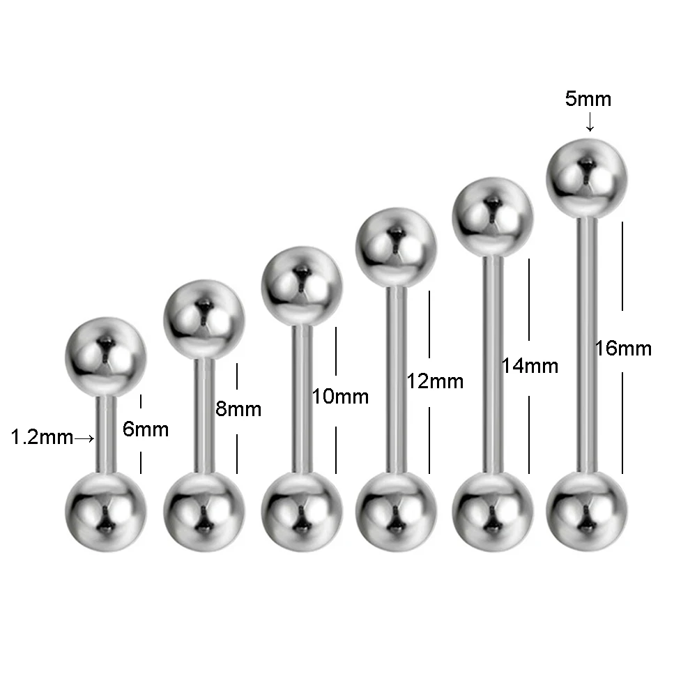 Tongue Piercing Size Chart