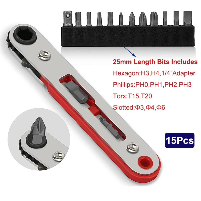 Flat-Head-4-Inch-Drive-Mini-Ratchet-Wrench-Screwdriver-Set-90-Degree ...