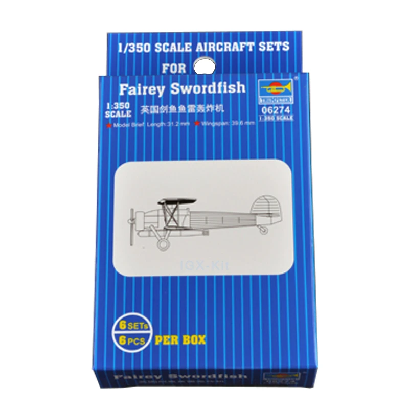 Trumpeter 06274 1:350 British Fairey Swordfish Bomber Aircraft Plane ...