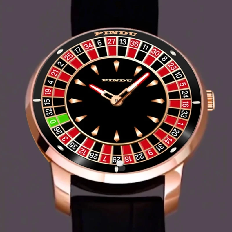 PINDU-Design-Neue-Mechanische-Uhr-NH35-Dreh-Zifferblatt-Las-Vegas ...