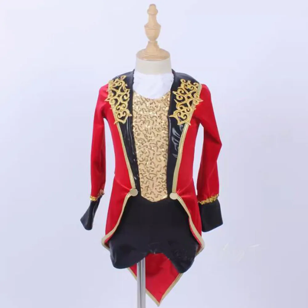 Red-Sequin-Palace-Style-Jazz-Jacket-Jumpsuit-With-Tail-Performance ...