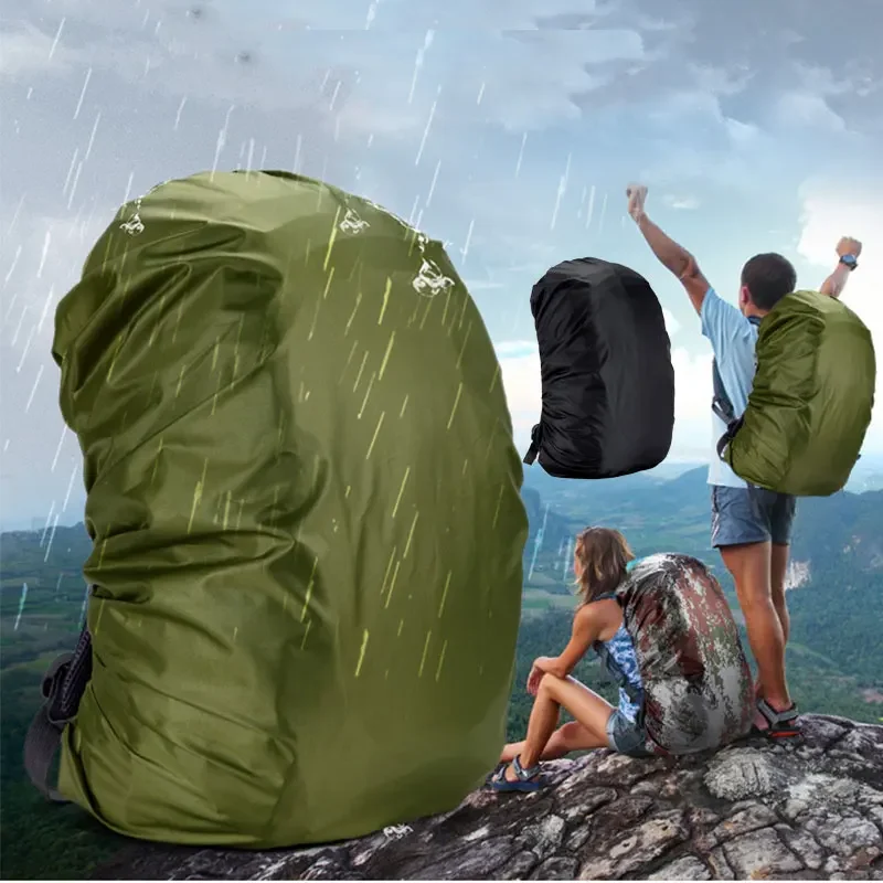 35L 100L 120L Rain Cover Backpack Waterproof Bag Dust Hiking Camping ...
