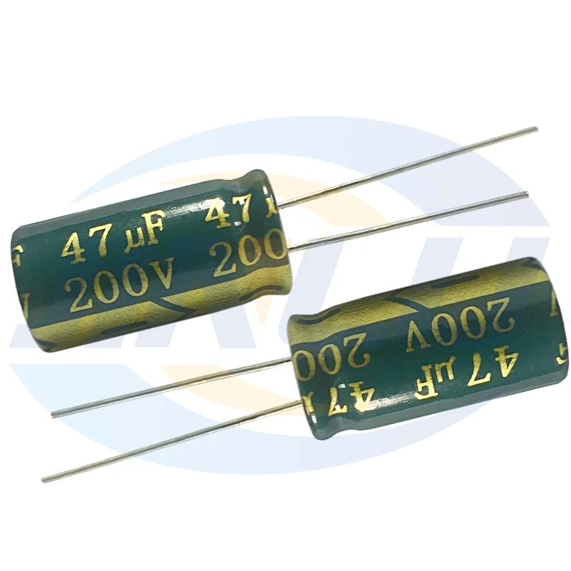 10pcs 200v47UF 10x20mm High Frequency Low ESR Aluminum Capacitor 47uf ...