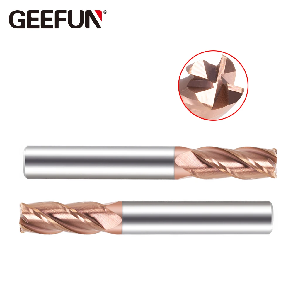 GEEFUN-Raio-de-Canto-Moinho-CNC-R-Touro-Nariz-Fresa-Ferramenta-De-A-o ...