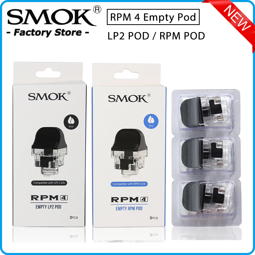 Original SMOK RPM 4 Pod Cartridge LP2 / RPM Pod Fit for LP2 RPM Coils ...