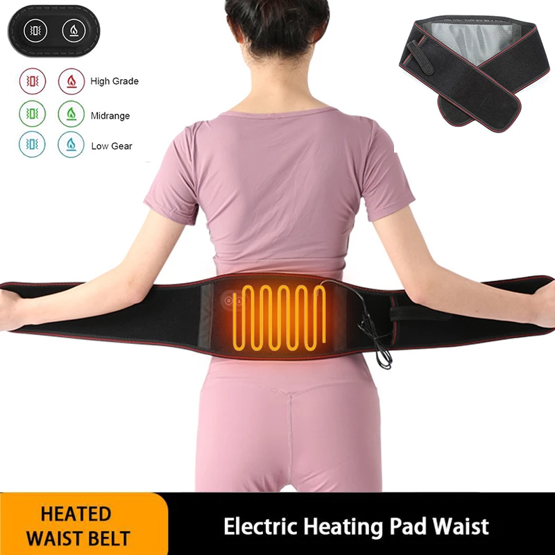 Electric-Heating-Waist-pad-Massager-USB-Belt-Vibration-warmer-Compress ...