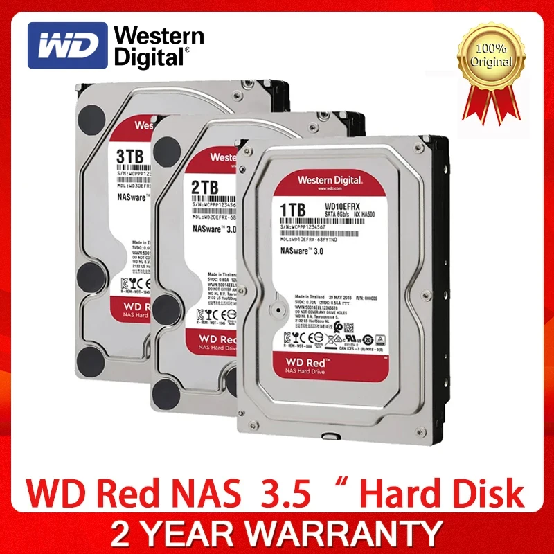 Original-Western-Digital-WD-Red-NAS-2TB-1TB-4TB-3TB-6TB-3-5-Internal ...
