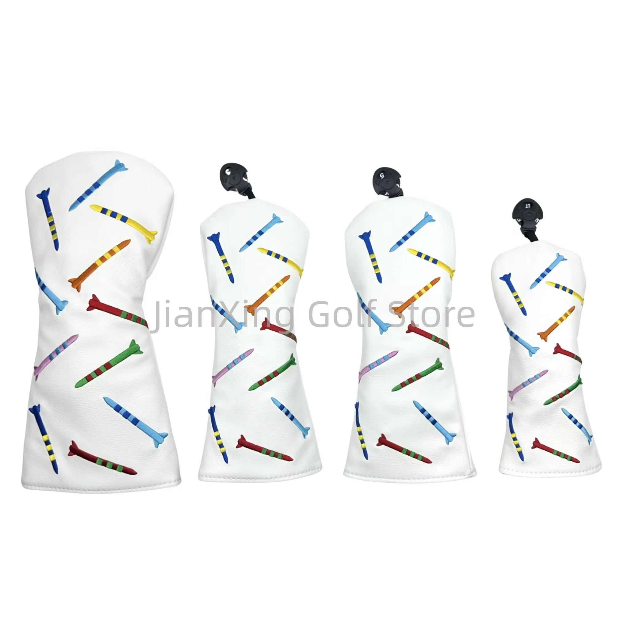 1pc-Golf-Rocket-pattern-Head-cover-Driver-Head-Covers-Fairway-Wood-Head ...