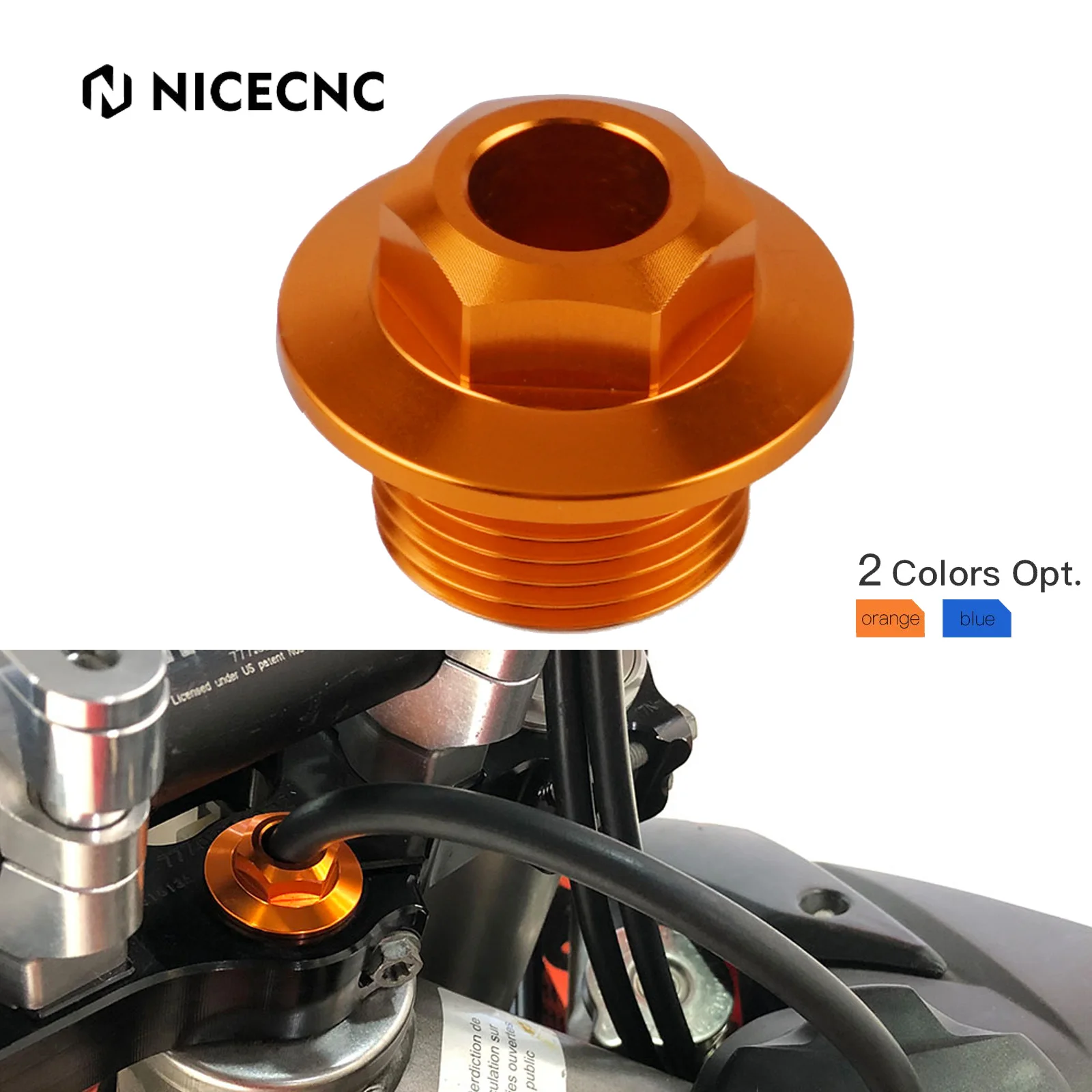 NiceCNC Steering Stem Nut Scew For KTM EXC EXCF XC XCF SX SXF XCW EXCR ...