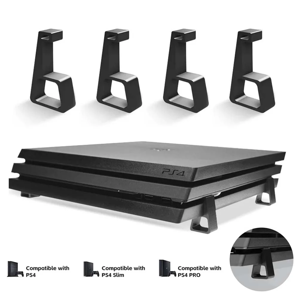 4Pcs-Horizontal-Console-Holder-Cooling-Stand-Bracket-For-PS4-Game ...