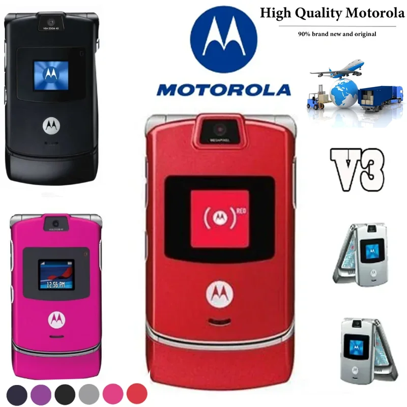 Classic-Recommended-Mobile-Phone-Motorola-RAZR-V3-Mobile-Phone-Folding ...