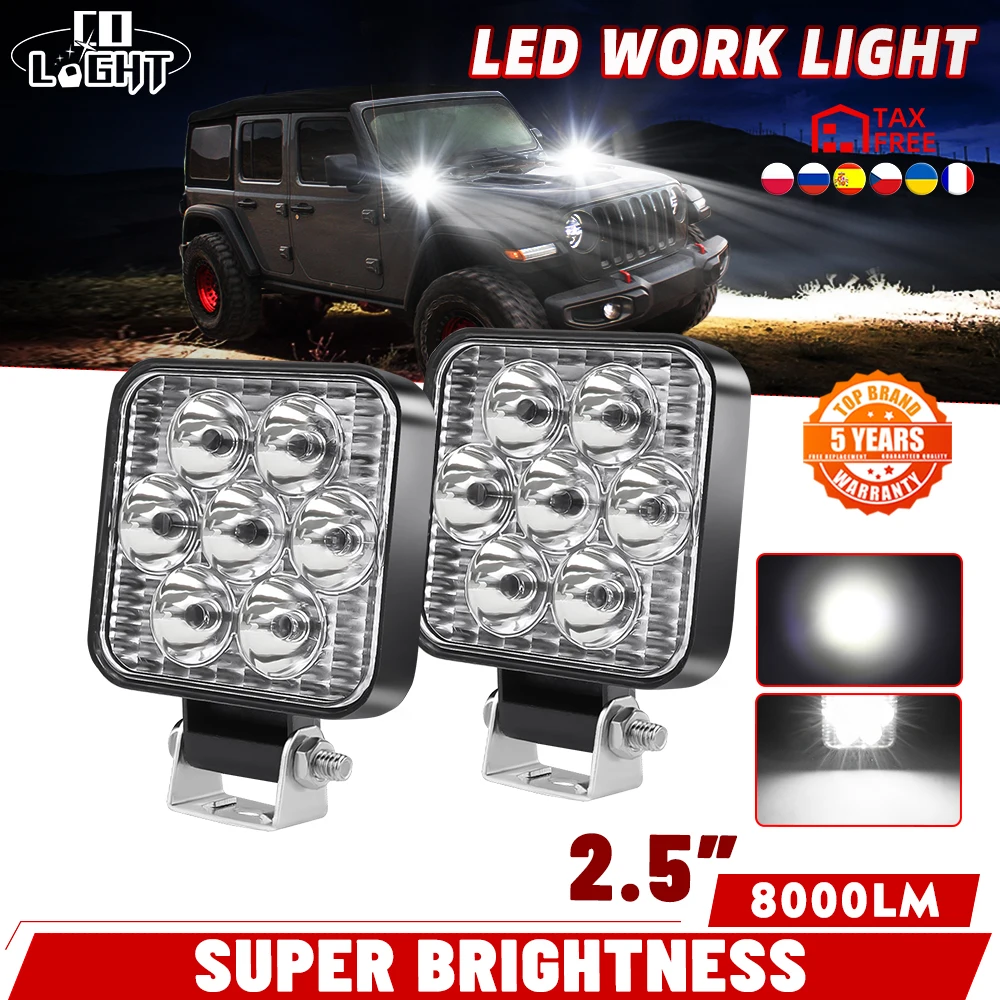 CO LIGHT 2.5“ LED Bar Offroad 4X4 Spotlight 12V 24V Work Light Bar For ...