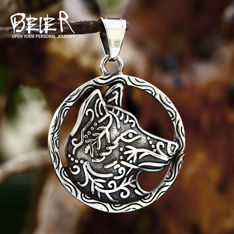 BEIER-2024-new-jewelry-domineering-cool-hollow-out-wolf-head-titanium ...