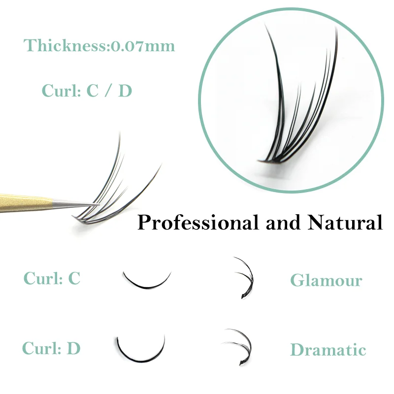 Hot Sale Bundle Eyelashes Natural Soft Fasle Fake Lashes 0.07mm Eyelash ...