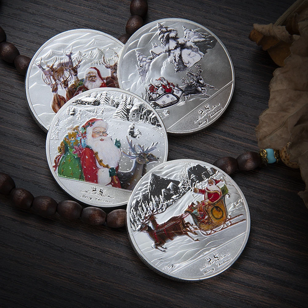 Merry-Christmas-Commemorative-Coin-Silver-Plated-Souvenirs-Santa-Claus ...