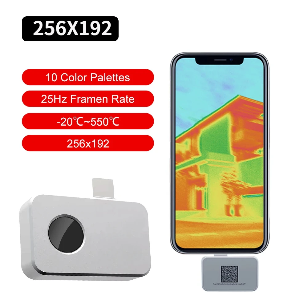 Thermal-Camera-Android-Type-C-256-192-Thermal-Imager-25Hz-Mobile ...