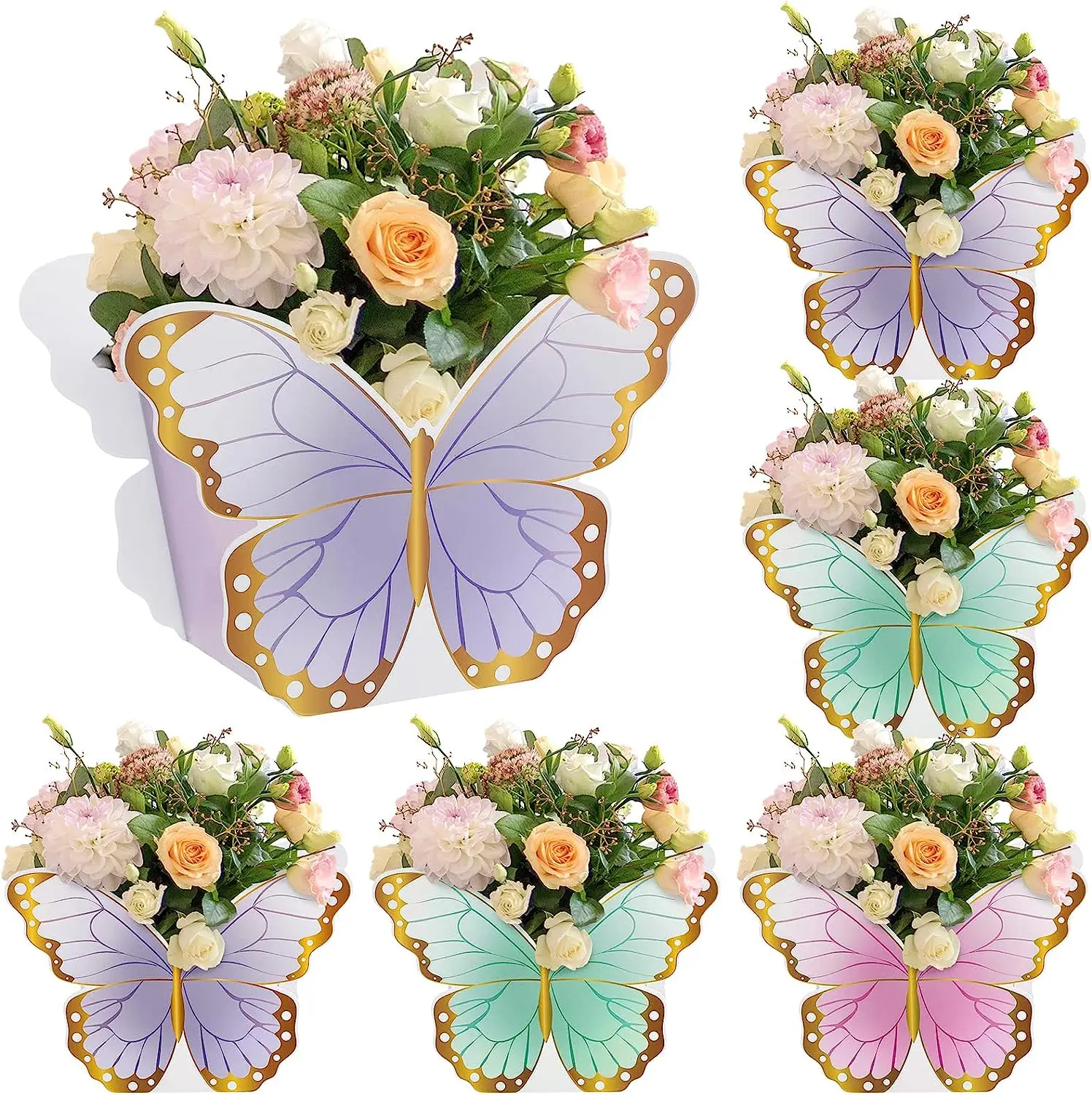 6/12 Pcs Butterfly Centerpieces Tea Party Favors Butterfly Table Decor ...