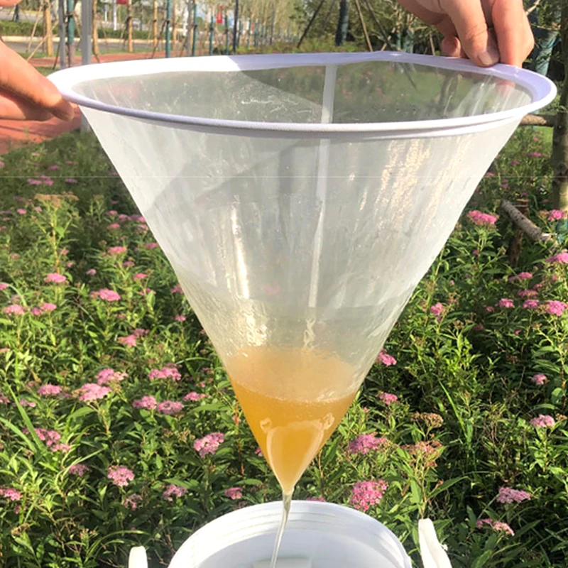 150-Mesh-Bee-Honey-Filter-Strainer-Big-Funnel-shaped-Kitchen-Nylon ...