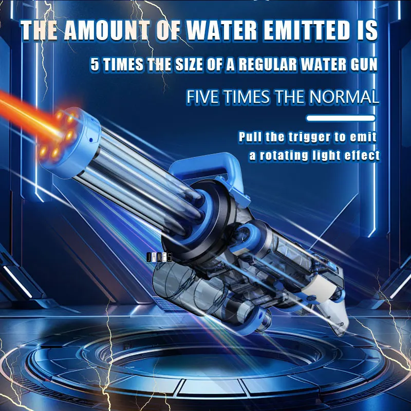 Summer-Hot-Gatling-Water-Gun-Electric-Pistol-Shooting-Toy-Full ...