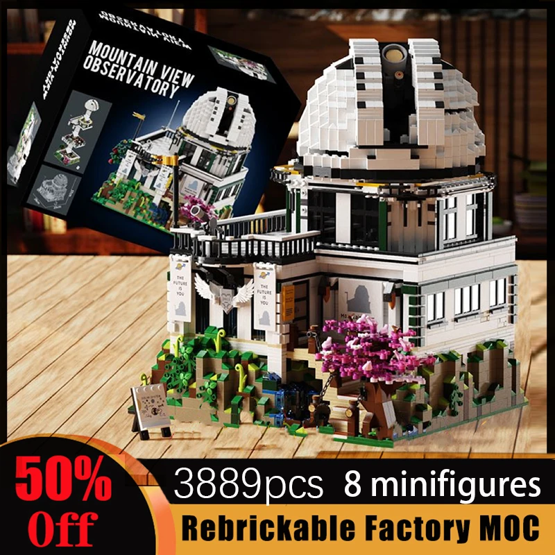 3961PCS Mountain View Observatory Streetview Modular Building Blocks ...