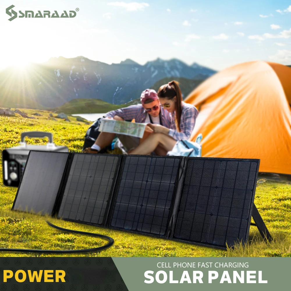 200W 18V Flexible Foldable Solar Panels Portable Sun Power Kit High ...