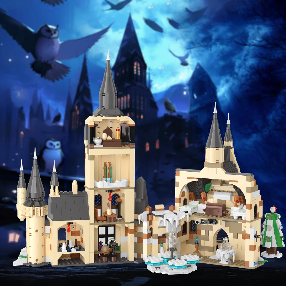 1200-pcs-Harry-Potter-MOC-Micro-Building-Bricks-Sets-Magic-Castle-House ...