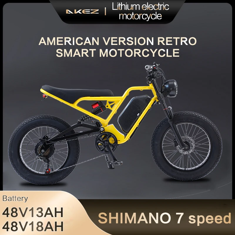 AKEZ-Electric-Bike-with-Hydraulic-Brake-Ebike-20-4-0-Off-Road-Fat-Tire ...