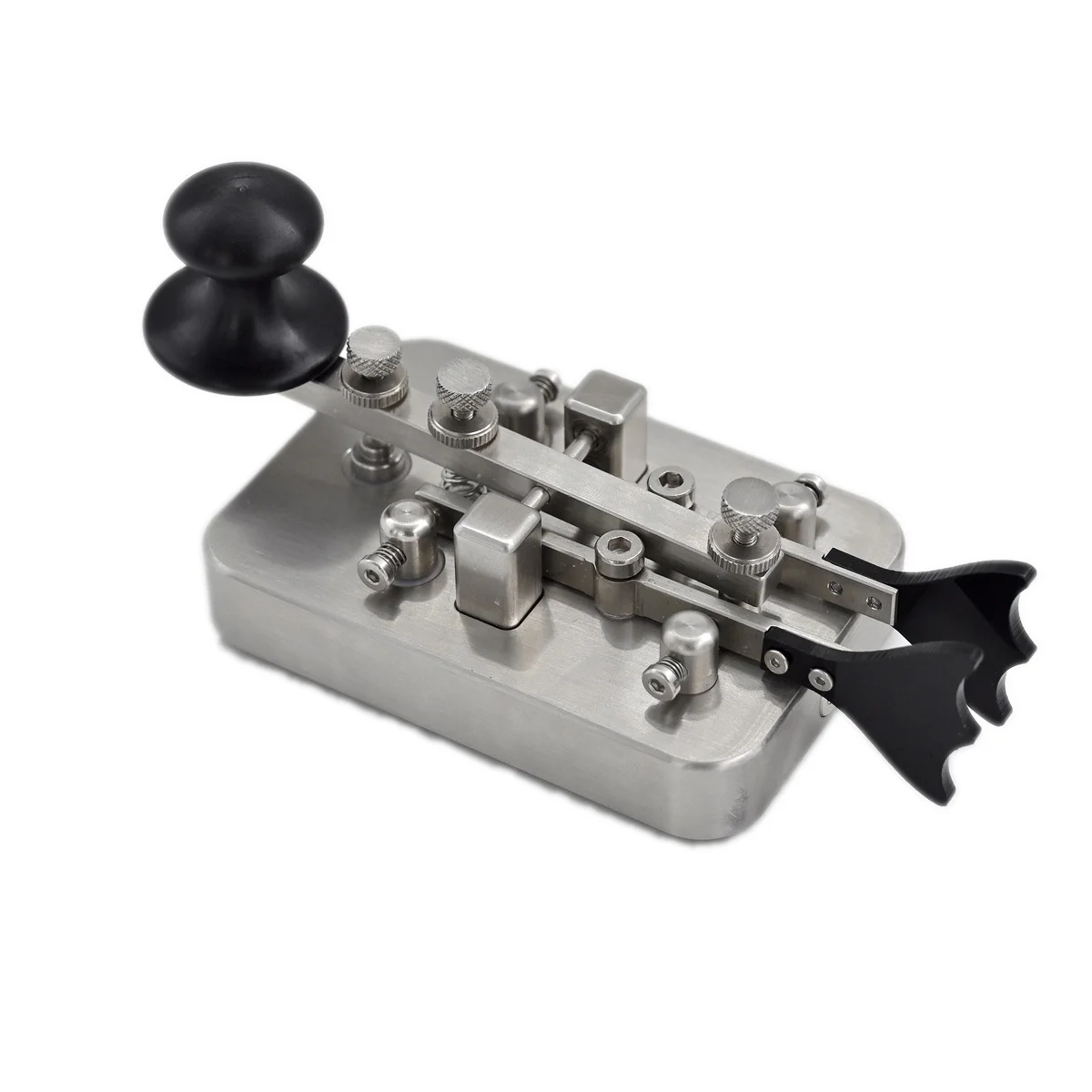 Heavy Morse Code Key Stainless Steel Dual Modes Electroplating Big Base ...