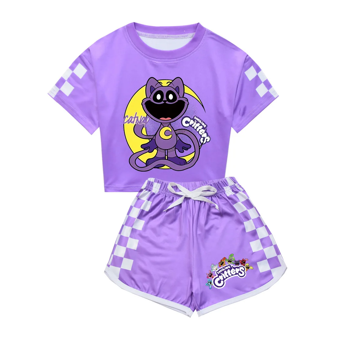 2pcs-Smilings-Critters-Catnap-Pajamas-Set-Summer-Children-Short-Sleeved ...