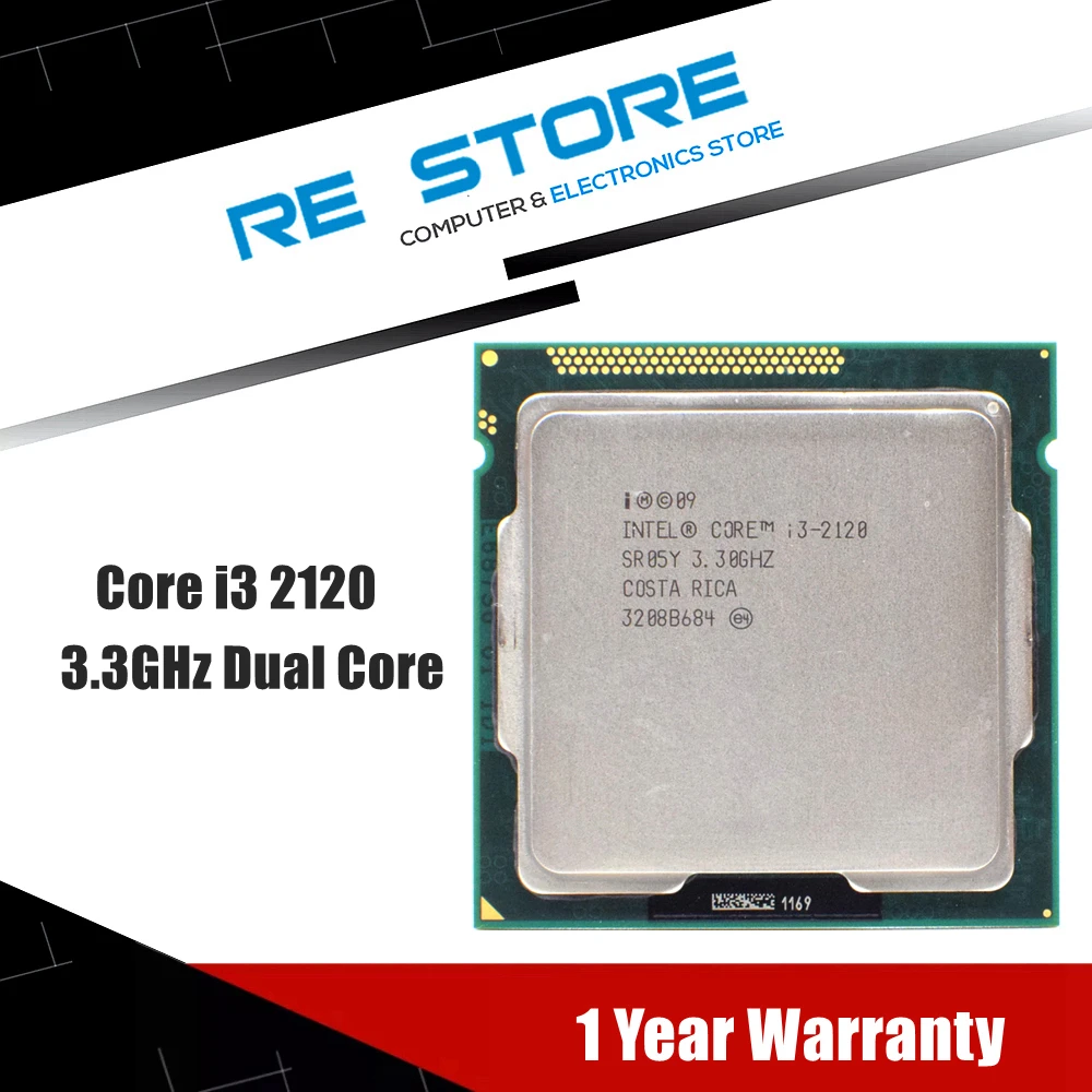 Intel Core i3 2120 Processor 3.3GHz 3MB Cache Dual Core Socket 1155 65W ...