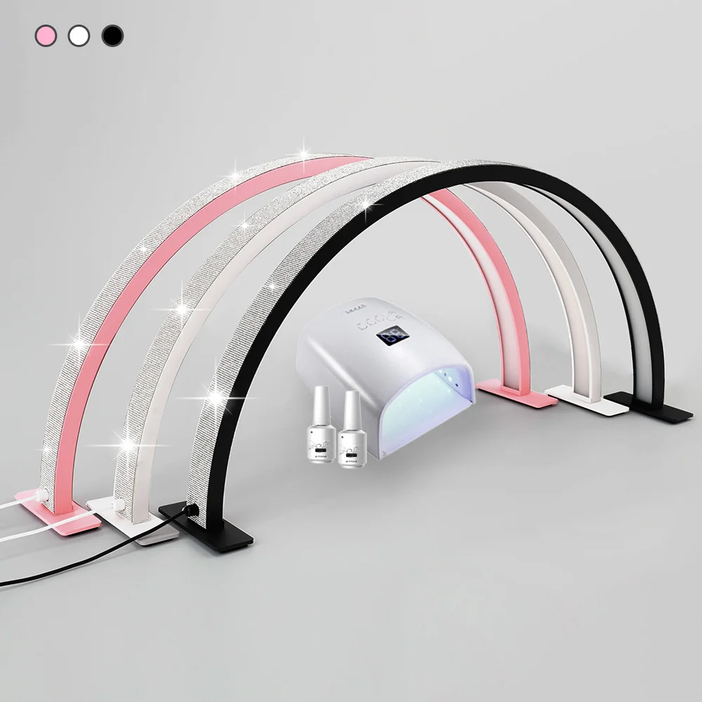 Customized-LOGO-48W-Beauty-Salon-Lamp-Half-Moon-Nail-Painting-Desktop ...