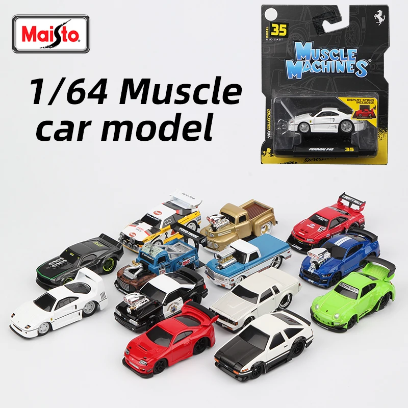 Mais-Die-Cast-Mini-Car-Model-Muscle-Vehicle-Set-Series-Ferrari-Ford ...
