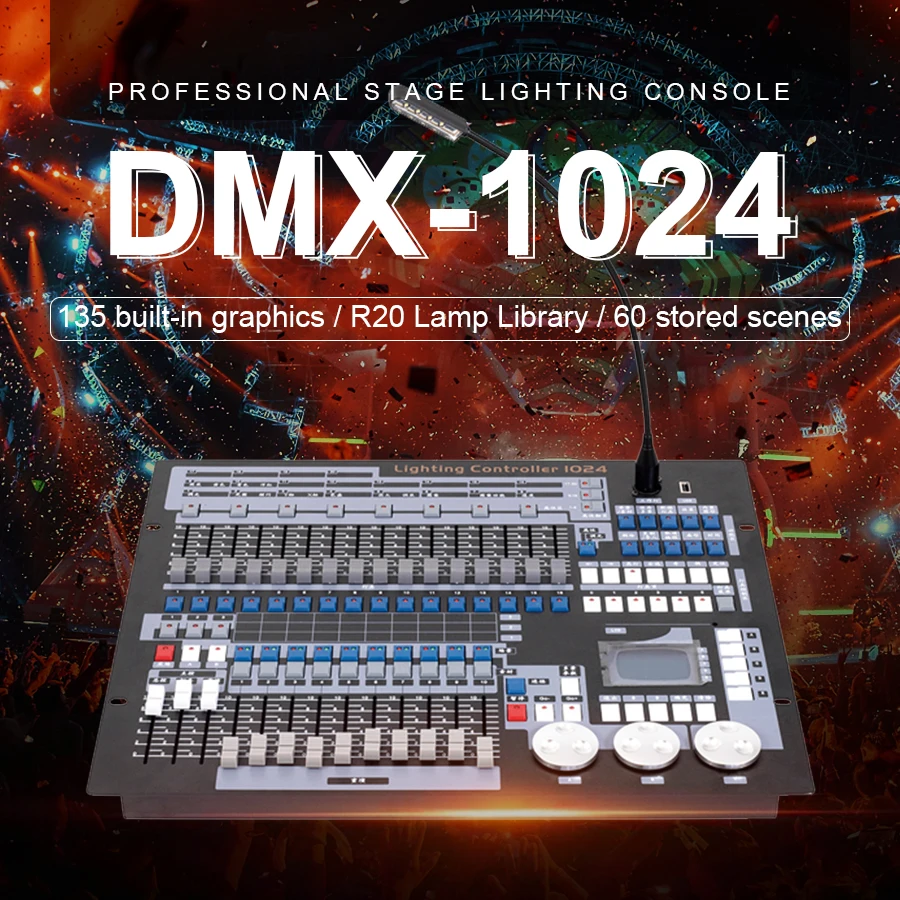 Consola-de-rendimiento-medio-1024-DMX512-controlador-de-DJ-se-utiliza-para-haz-de-luz ...
