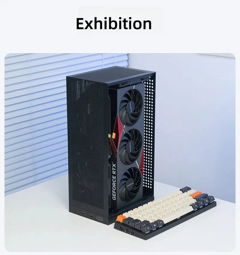 ShinySnake L300 Mesh ITX Case: 8.5L, 325mm GPU, SFX/SFX-L, PCIe 3.0 ...