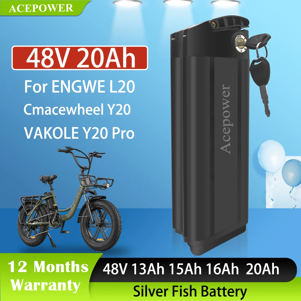 Foldable-eBike-Battery-For-ENGWE-L20-Cmacewheel-Y20-VAKOLE-Y20-Pro ...