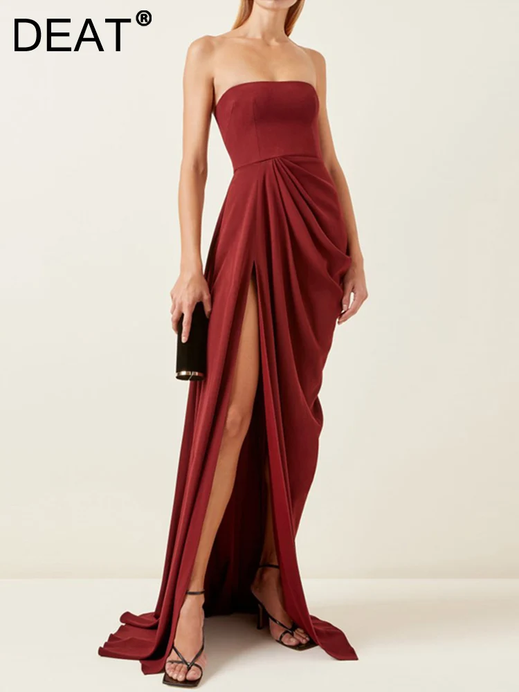 DEAT-Strapless-Fashion-Female-Design-Backless-Dresses-For-Women-Side ...