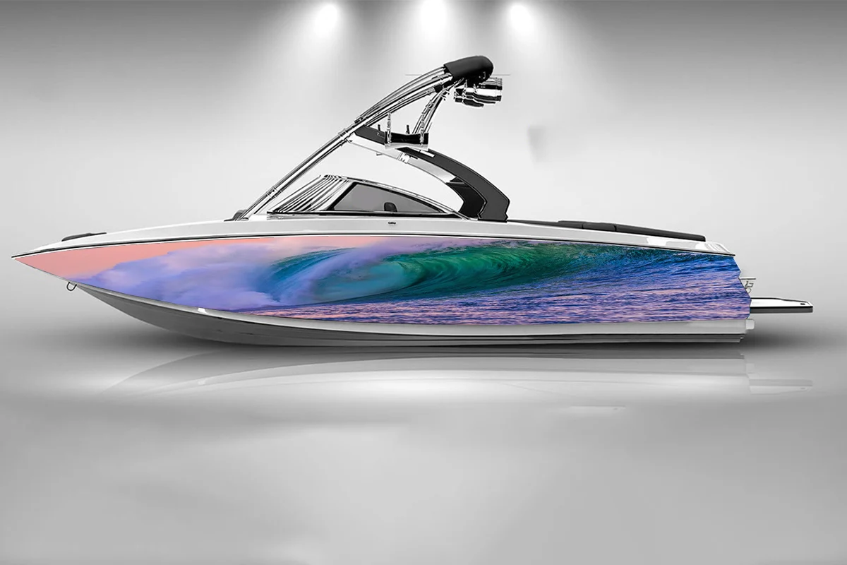 waves-surf-Boat-sticker-fashion-custom-fish-boat-sticker-vinyl ...