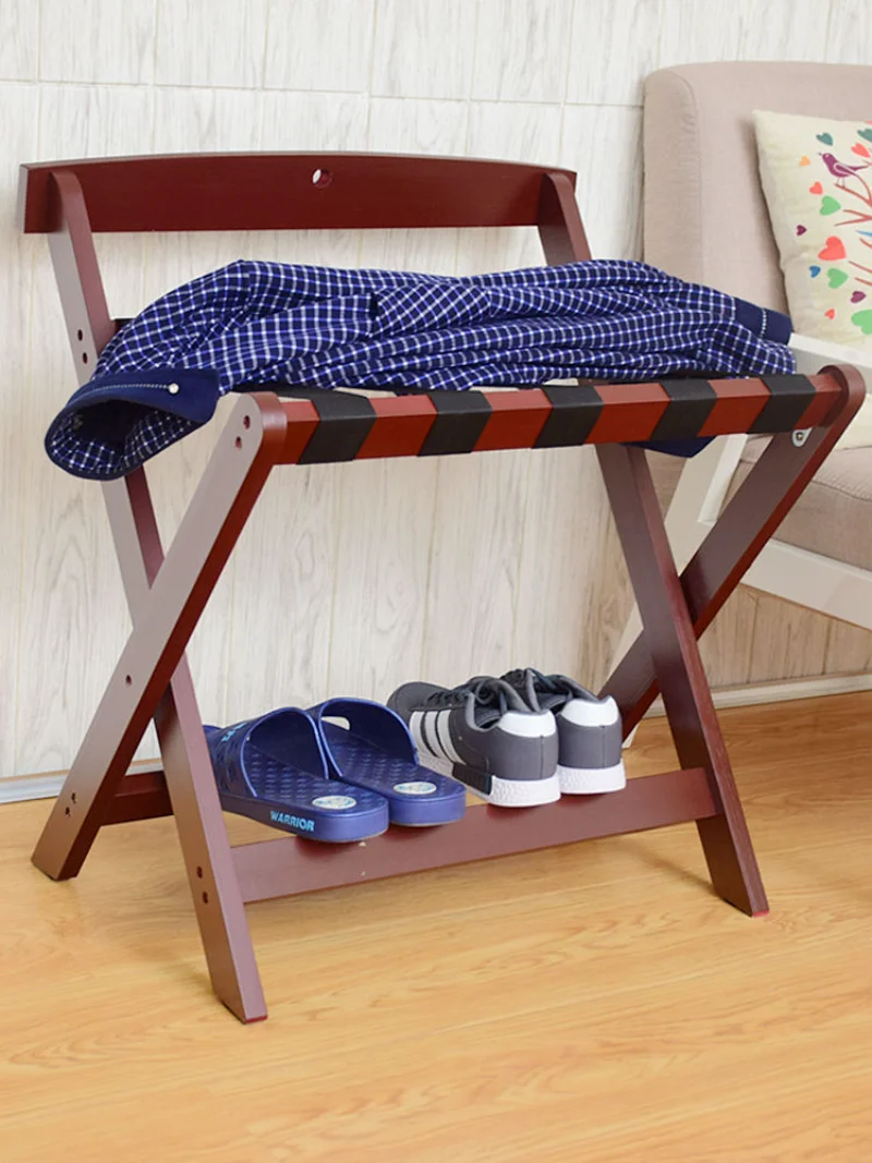 Hotel Luggage Rack Household Bedroom Bedside Clothes Artifact Foldable ...