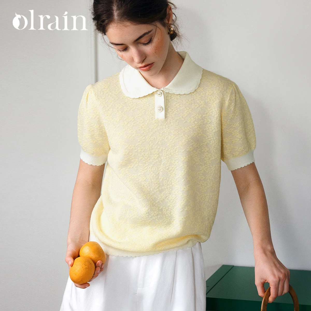 OLrain Summer French Knitted Sweater Women's Knit Tops 2026 Knitwear ...