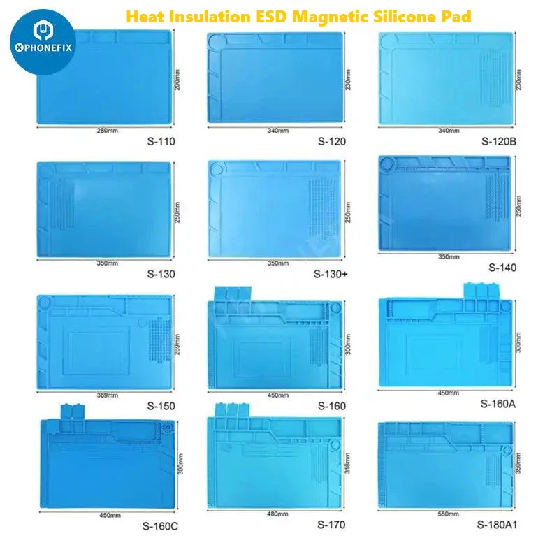 Multi-function-Heat-Insulation-ESD-Magnetic-Silicone-Pad-Soldering-Mat ...