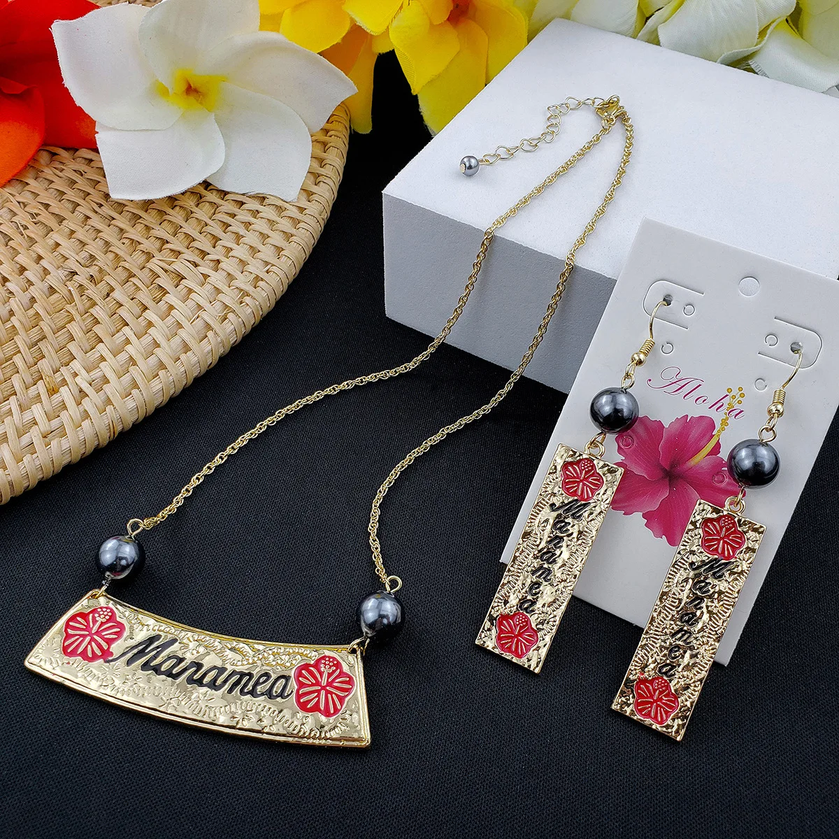Fashion-Hawaiian-Manamea-Necklace-Jewelry-Set-With-Natural-Pearls ...