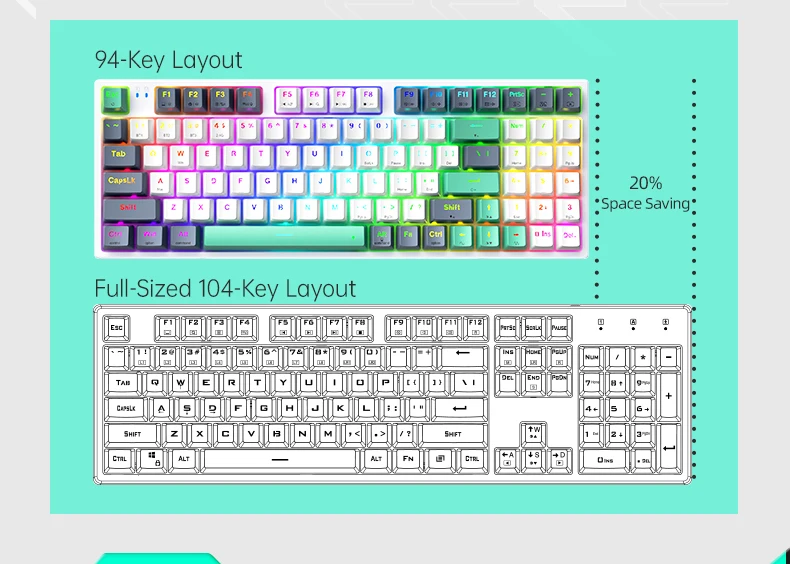 Machneike K500 Pro Gasket Mounted Hot-swap Wireless Mechanical Keyboard ...