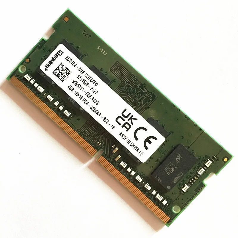 Kingston DDR4 RAMs 4gb 3200mhz SODIMM 4GB 1Rx16 PC4-3200AA-SC0-11 ...