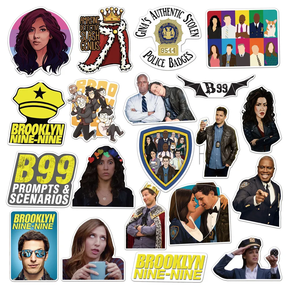 10-50PCS-TV-Series-Brooklyn-Nine-Nine-Stickers-for-DIY-Stationery-Decal ...