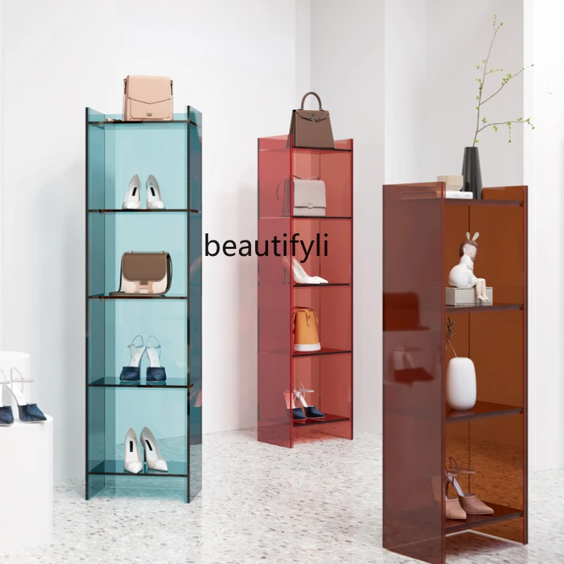 yj-Acrylic-Organic-Glass-Storage-Rack-Multi-Layer-Floor-Type-Display ...