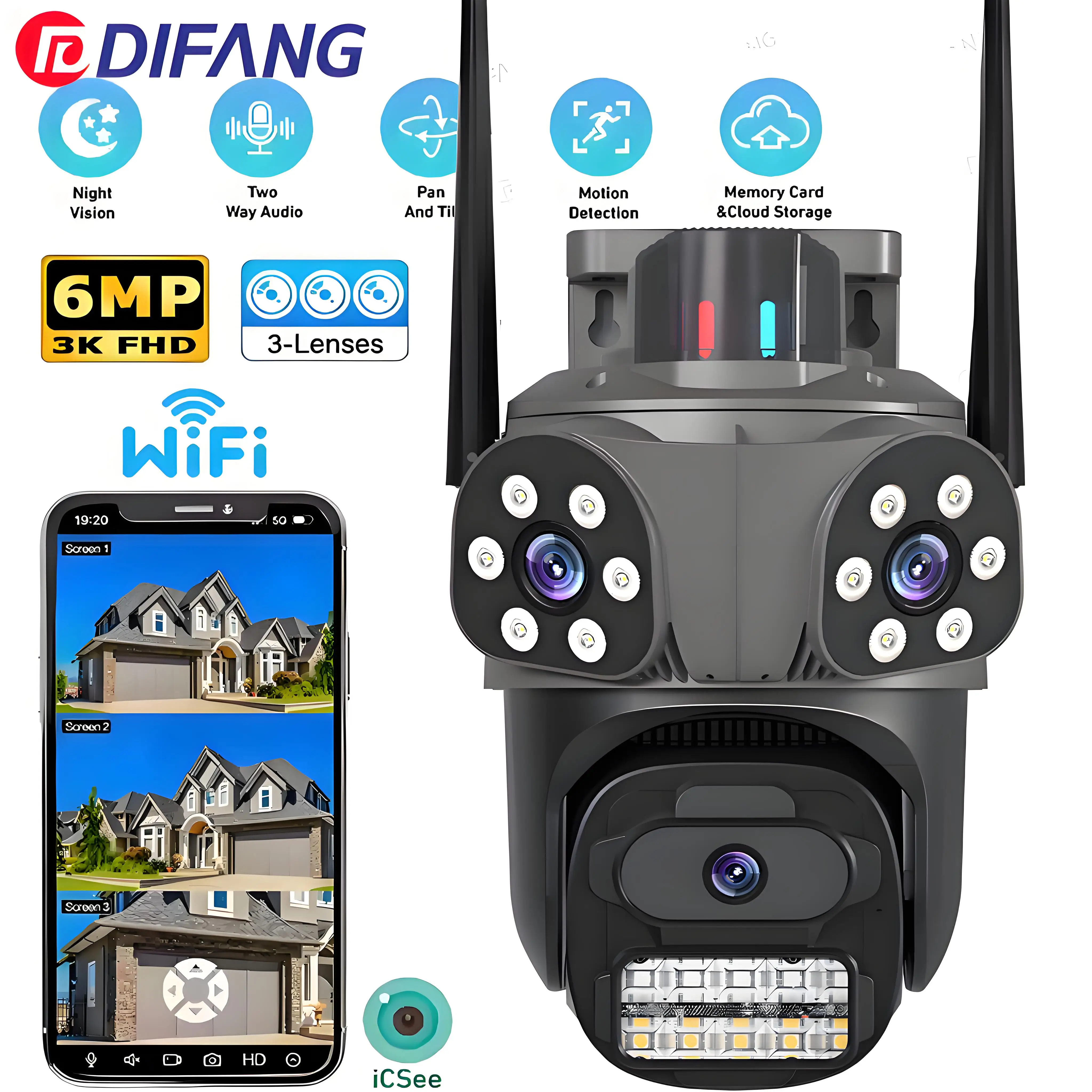 Camara de Seguridad ICSee 360: La Solución Definitiva para Vigilancia ...