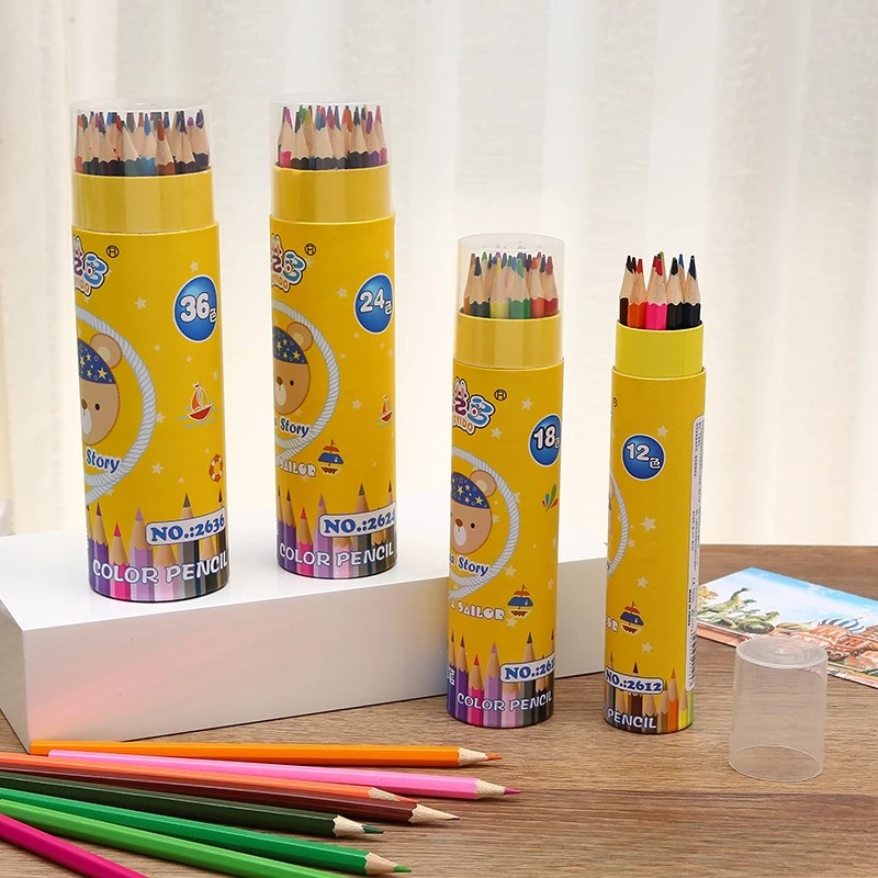 Creative Barrel Wooden Colored Pencils – Barking Kat Design