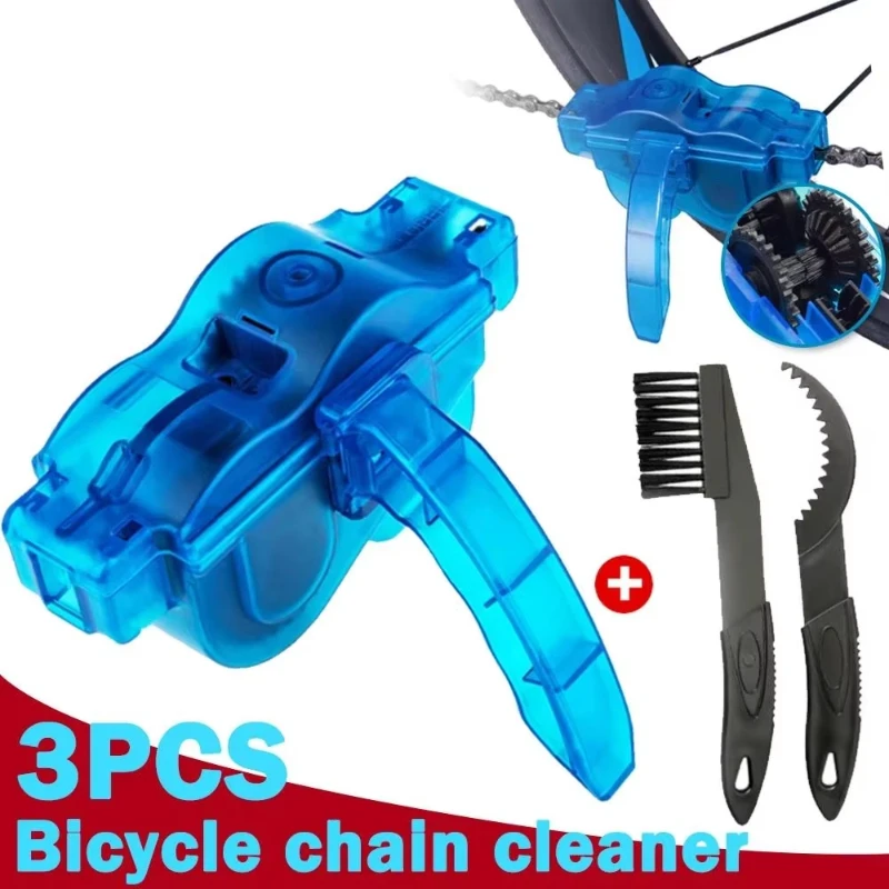 Portable Bicycle Chain Cleaner Bike Brushes Scrubber Wash Tool Mountain ...